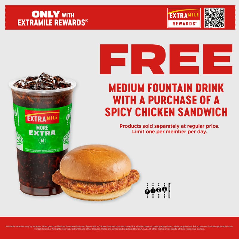 Chevron ExtraMile Convenience Stores, Rewards & Gas Stations